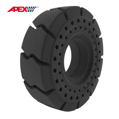 China APEX 18.00-25 18.00x25 Solid Wheel Loader Tires for Scrap yards sites, Slag steel mills, Construction sites for sale