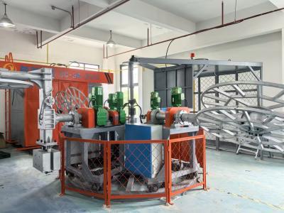 China Carousel Rotational Molding Machine with Fully Automatic PLC Control System, Multiple Configurations, and High Effective Thermal Insulated Heating Chamber for sale