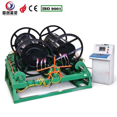 China Yingchuang CF-2A-1000 Dual-Head Open Flame Rotomolding Machine with Precise Temperature Control & Inner Wall Quality Inspection for sale