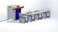 China PLC Controlled Rotary Moulding Machine 22kw to 62kw CE Certified for sale