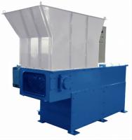 China PLC Control Plastic Shredding Machine 200-300kg/h Capacity with 380V Power and 6 Blades for sale