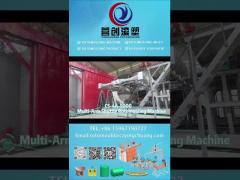 Customizable Temperature Multi-Arm Rotational Molding Machine