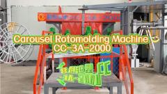CC-3A-2000 Rotary Rotational Molding Machine Showcase: Three L-Arm Structure (Machine Only)