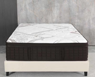 China Jacquard Fabric Gel Memory Foam Pocket Spring Mattress Medium Firmness Compressed 14 Inch for sale