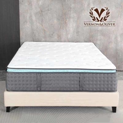China Gel Memory Foam Compressed Pocket Spring Mattress Pillow Top Ratio 12 Inch for sale