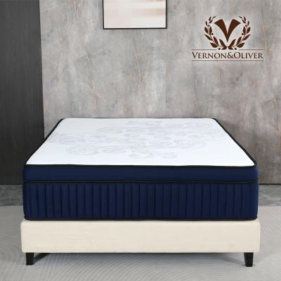 China Knitted Fabric MDI Pocket Spring Memory Foam Mattress Compressible In A Box 14 Inch for sale