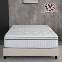 Quality Gel Memory Foam Pocket Spring Mattress Compressible Light Gray Knitted Fireproof for sale