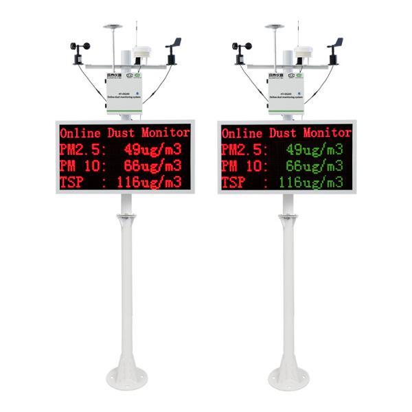 Quality Air Quality Dust Particle Monitor PM0.3-PM10 Data Transfer Storage Pollution Monitoring System for sale