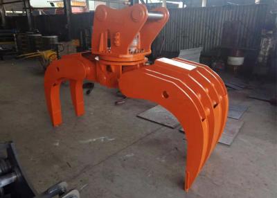 Cina 360 gru a benna idraulica del ceppo di Rotating Grapple Q345B dell'escavatore di grado in vendita