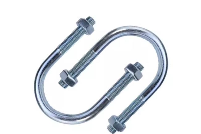 M4 M16 Carbon steel U shape bolt with nut washer