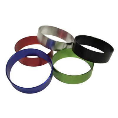 Cina Il colore di giro di giro di servizio degli anelli dei pezzi di precisione di CNC del tornio di alluminio di CNC ha anodizzato in vendita
