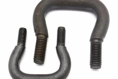 China M4 M16 Carbon Steel Metal Bolt With Nut Washer Class 4.8 Black Blue U Type Bolt for sale