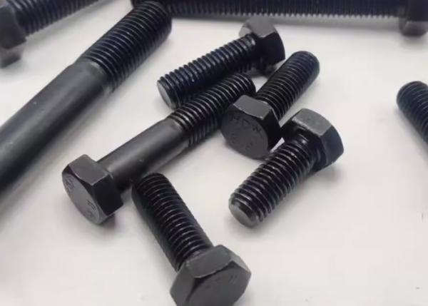 Quality Carbon Steel Grade 12.9 Heavy Hex Bolts M16 7/16 Inch Black Oxide Finish for sale
