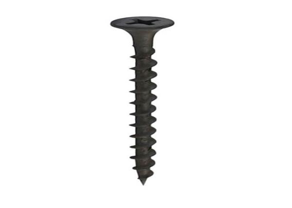 Quality Class 4.8 Metal Screw Cross Recessed Flat Carbon Steel Black Drywall Screw for sale