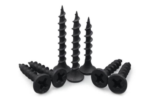 Quality Class 4.8 Metal Screw Cross Recessed Flat Carbon Steel Black Drywall Screw for sale
