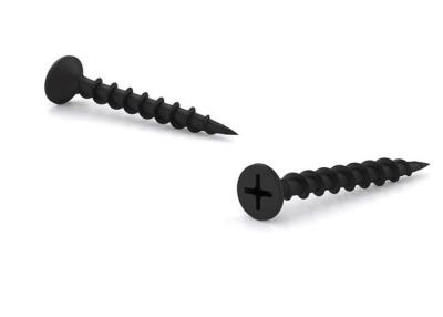 China Black Phosphated Bugle Head Drywall Screws For Connection And Fastening for sale
