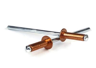 China Copper Cap Metal Rivet Core Break Pull Mandrel Pop Blind Rivets High Strength for sale
