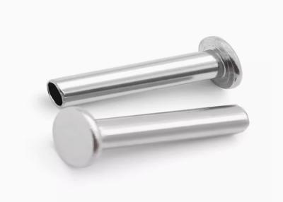 China 12.9 Carbon Steel Metal Rivet Zinc Plated Flat Head Semi Tubular Rivet DIN7338 for sale