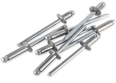 China Countersunk Head Open End Blind Rivets With Aluminum Mandrel And Head DIN7337 for sale