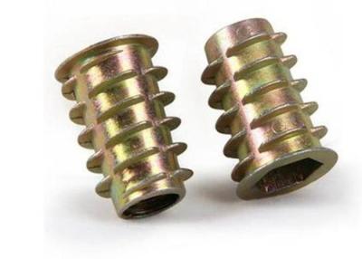 China OEM Customized Yellow Coating Hexagon Flat CSK Head Insert Metal Nut Steel Grade 4.8 A325 for sale