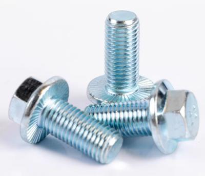 China M8 M10 M12 Galvanized Steel B7 B7M Hex Head Serrated Flange Bolt for sale