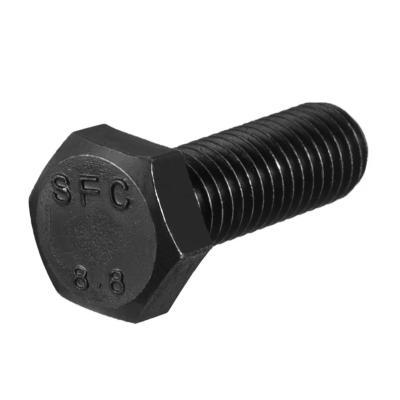 China Black Oxide Anti corrostion Metric Hex Bolt Carbon steel Hot Dip GRADE 8.8 10.9 Black color for sale
