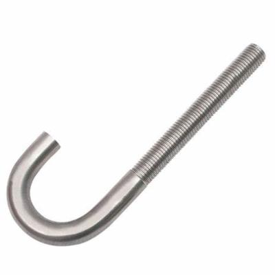China M5 M6 Stainless steel L type metal bolt & J Hook metal Bolt SUS304 SUS316 A2-70 A4 for sale