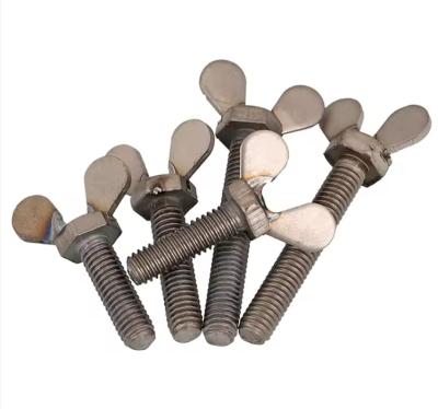 China Metal Bolt Gr2 Gr5  Titanium Anodized Butterfly Round Wing Bolt With  DIN316 for sale