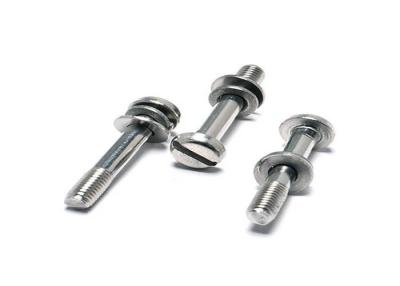 China M4 M5 Titanium Gr2 Gr5 Slotted Pan Head Screw Assembled With Washer Assortment for sale