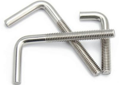 China Stainless Steel L-Type Foundation Bolt M16 with Passivation Coating for Structural Engineering Applications for sale