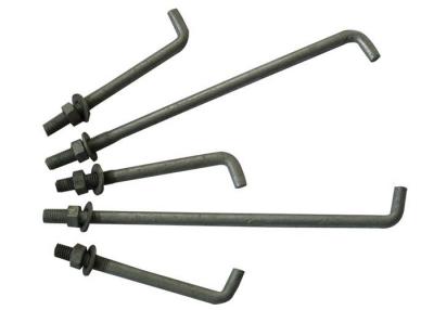 China Mild Steel L-Type Hook Metal Bolt M14 with Powder Coated Finish for Architectural Structural Connection Systems for sale