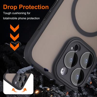 China Skin Friendly Magsafe Magnetic Mobile Phone Case Shockproof For IPhone Samsung for sale