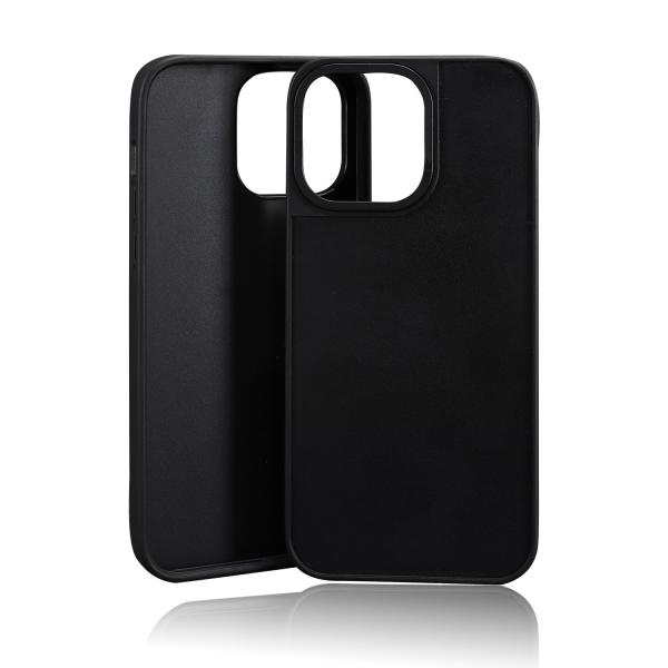 Quality Matt Groove TPU PC Phone Case Inlay Leather Wood Shockproof For IPhone for sale