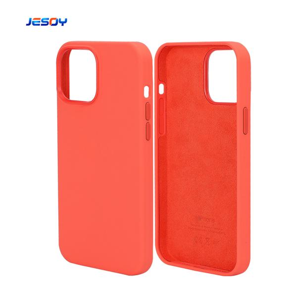 Quality Custom Real Silicone Mobile Phone Case Soft Skin Friendly Pink For IPhone for sale