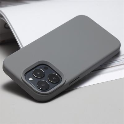 China Soft Microfiber Lining Real Silicone Cell Phone Case Mobile Cover Anti Fingerprint for sale