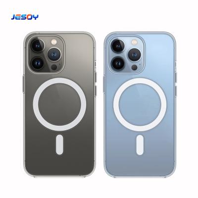 China Stylish Crystal Clear Shockproof Magnetische telefoonhoes Magsafe Voor iPhone 15 16 Pro Max for sale