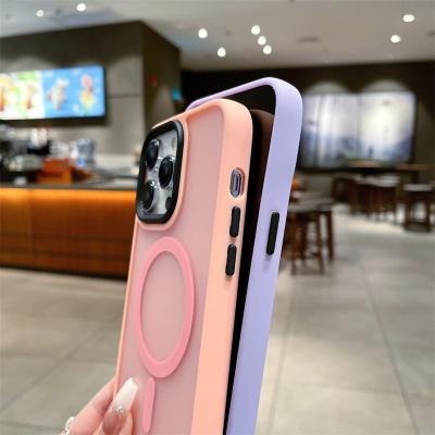 China Custom Soft Matte Magsafe Phone Case Translucent back Phone Cover For IPhone 16 for sale