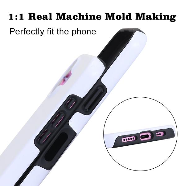 Quality 2 In 1 3D Film Blank Sublimation Phone Case PC Coating 2 Layers Cell Phone Cover for sale