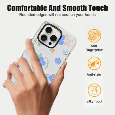 China Sublimation Film 2 in 1 3D Mobile Phone Case Covers Blank Custom Compatible with iPhone for sale