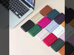 Vegan Leather Magsafe Wallet Slim Durável E Eco Friendly Phone Stand