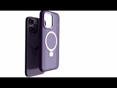 Magnetic Invisible Stand Magsafe Phone Case 16FT Military Shockproof Protection