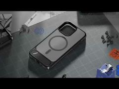 Compatible Invisible Stand Magsafe Phone Case Shockproof Matte For iPhone 16 15 14