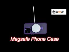 Magnetic Invisible Stand Magsafe Phone Case 16FT Military Shockproof Protection
