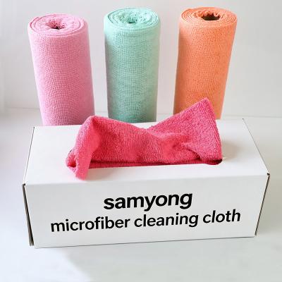 China Boxed Washing Microfiber Cleaning Towel Polyester Polyamide No Lint for sale