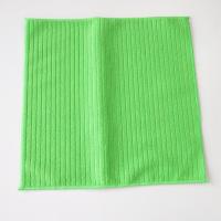 China Quick Dry Multi Functional Microfiber Cleaning Towel 40 X 40 With Striped Pattern for sale