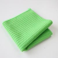 China Quick Dry Multi Functional Microfiber Cleaning Towel 40 X 40 With Striped Pattern for sale