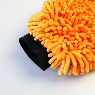China Scratch Free Customized Microfiber Car Cleaning Glove Highly Absorbent for sale