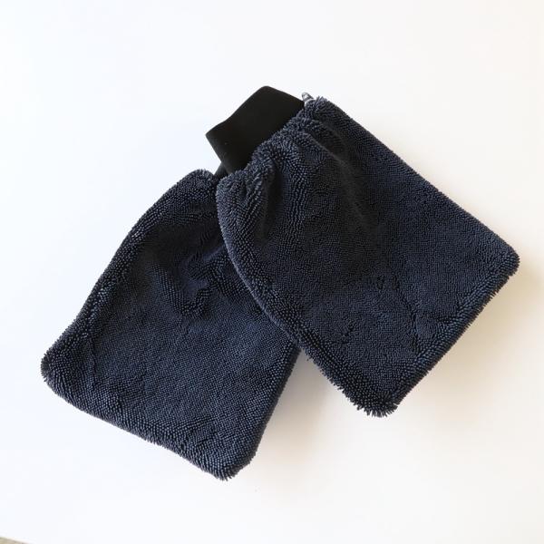 Quality Custom Size Non Abrasive Car Wash Gloves / Auto Wash Mitt With Elastic Cuffs for sale
