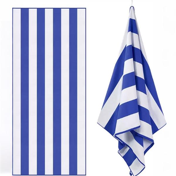 Quality 100% Polyester 80x160cm Microfiber Travel Beach Towel Square Shape for sale