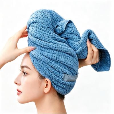 China Extra Large 55x100cm 300gsm Microfiber Hair Turban For Salons Spas for sale